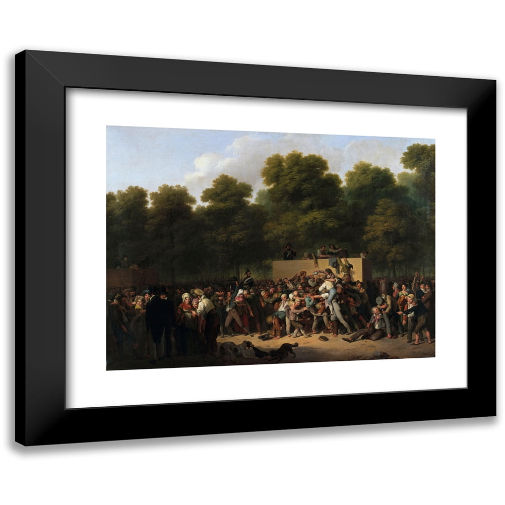 Louis Léopold Boilly 18x14 Black Modern Framed Museum Art Print Titled ...