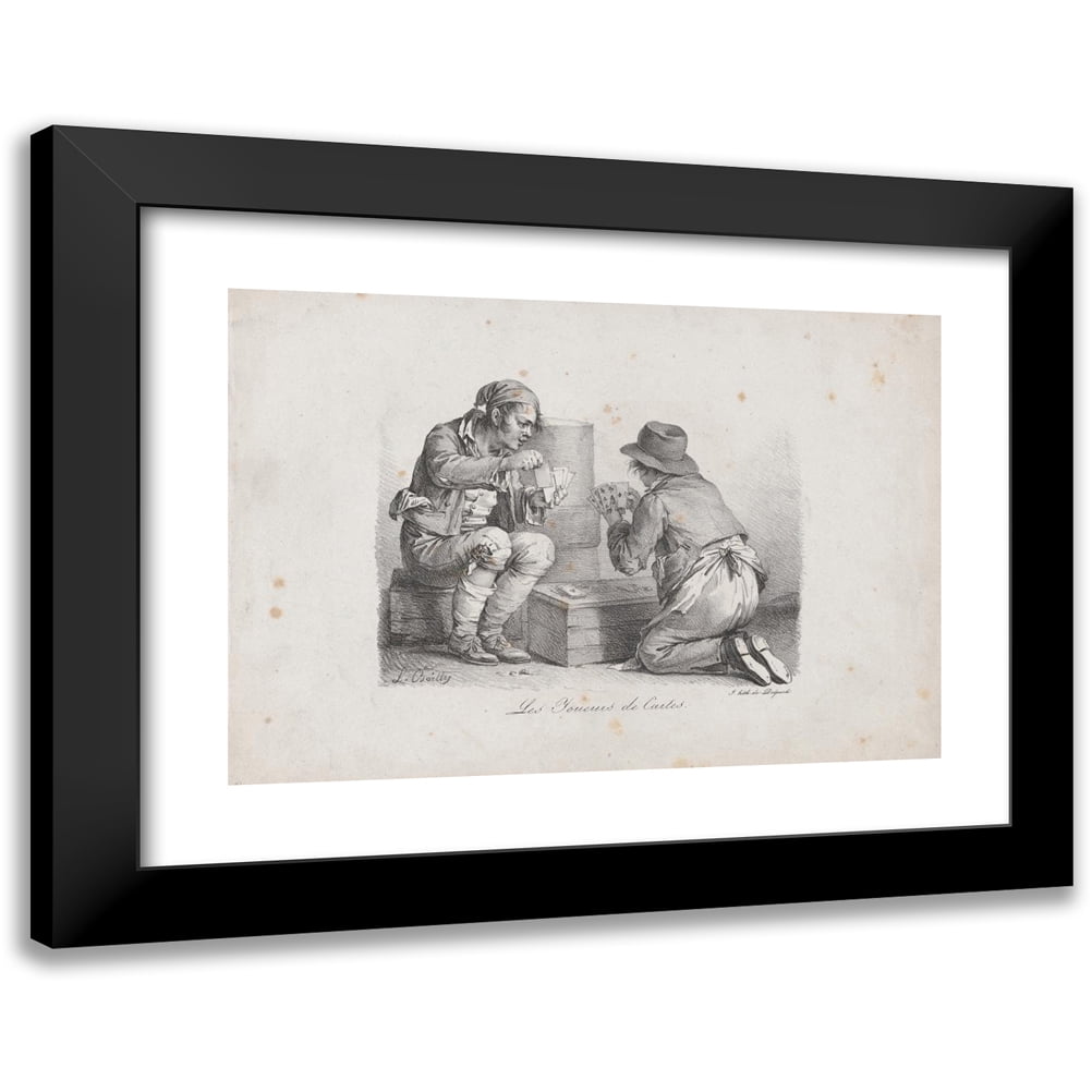 Louis Léopold Boilly 18x14 Black Modern Framed Museum Art Print Titled ...