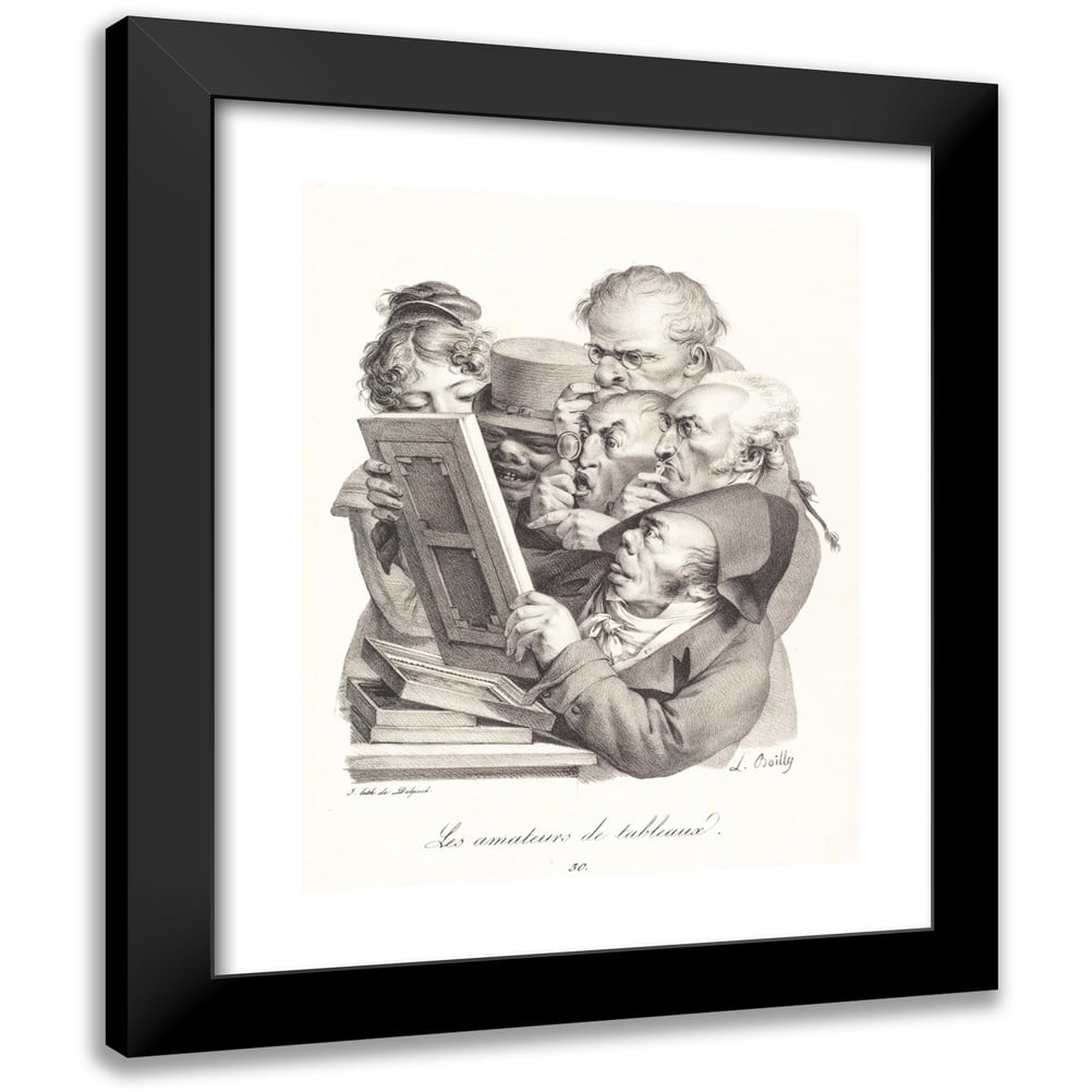Louis Léopold Boilly 19x24 Black Modern Framed Museum Art Print Titled - Tables Lovers (The ...
