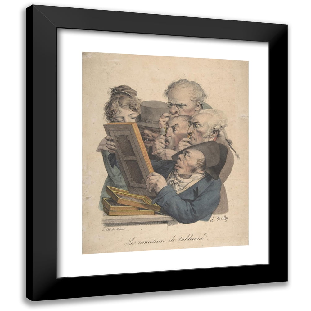 Louis Léopold Boilly 20x24 Black Modern Framed Museum Art Print Titled ...
