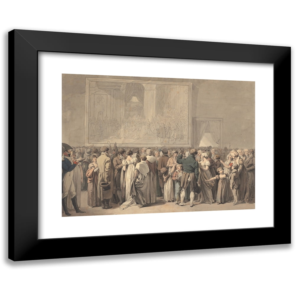 Louis Léopold Boilly 24x19 Black Modern Framed Museum Art Print Titled ...