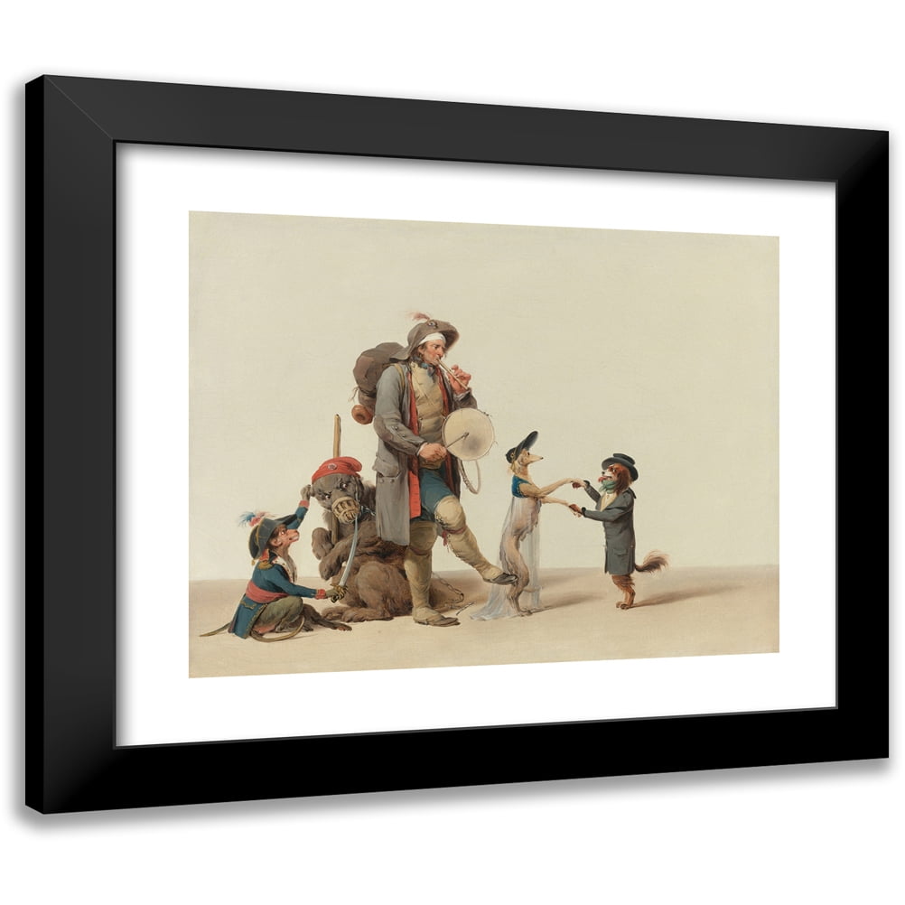 Louis Léopold Boilly 24x20 Black Modern Framed Museum Art Print Titled ...