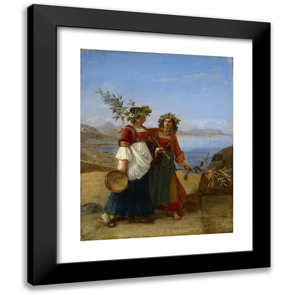 Louis Léopold Robert 15x18 Black Modern Framed Museum Art Print Titled - Dies Palmarum, Two ...