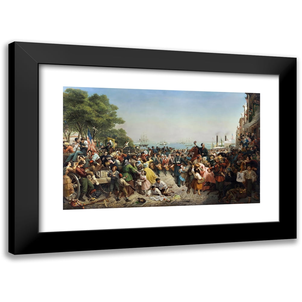 Louis Lang 24x16 Black Modern Framed Museum Art Print Titled - Return ...