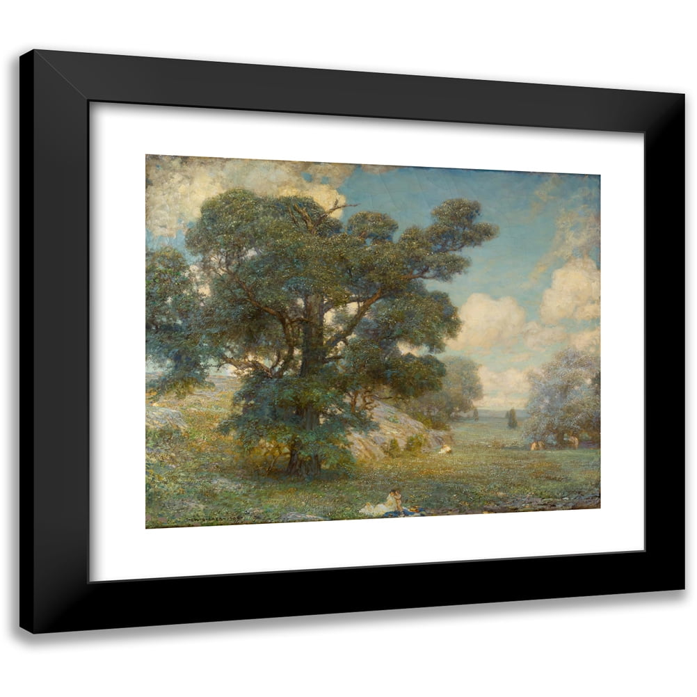 Louis Loeb 24x20 Black Modern Framed Museum Art Print Titled - Summer ...
