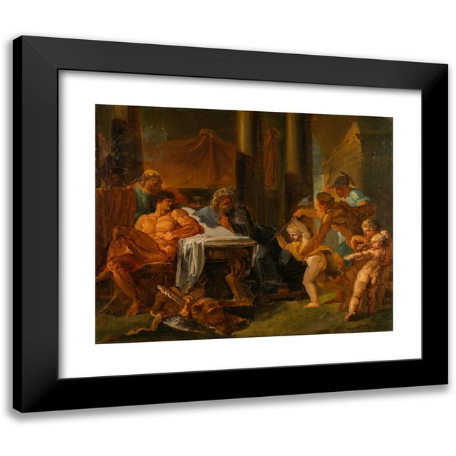 Louis Masreliez 14x12 Black Modern Framed Museum Art Print Titled ...