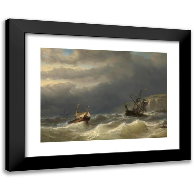 Louis Meijer 14x11 Black Modern Framed Museum Art Print Titled - Storm ...