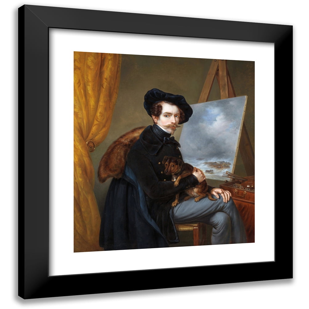 Louis Meijer 15x16 Black Modern Framed Museum Art Print Titled - Self ...