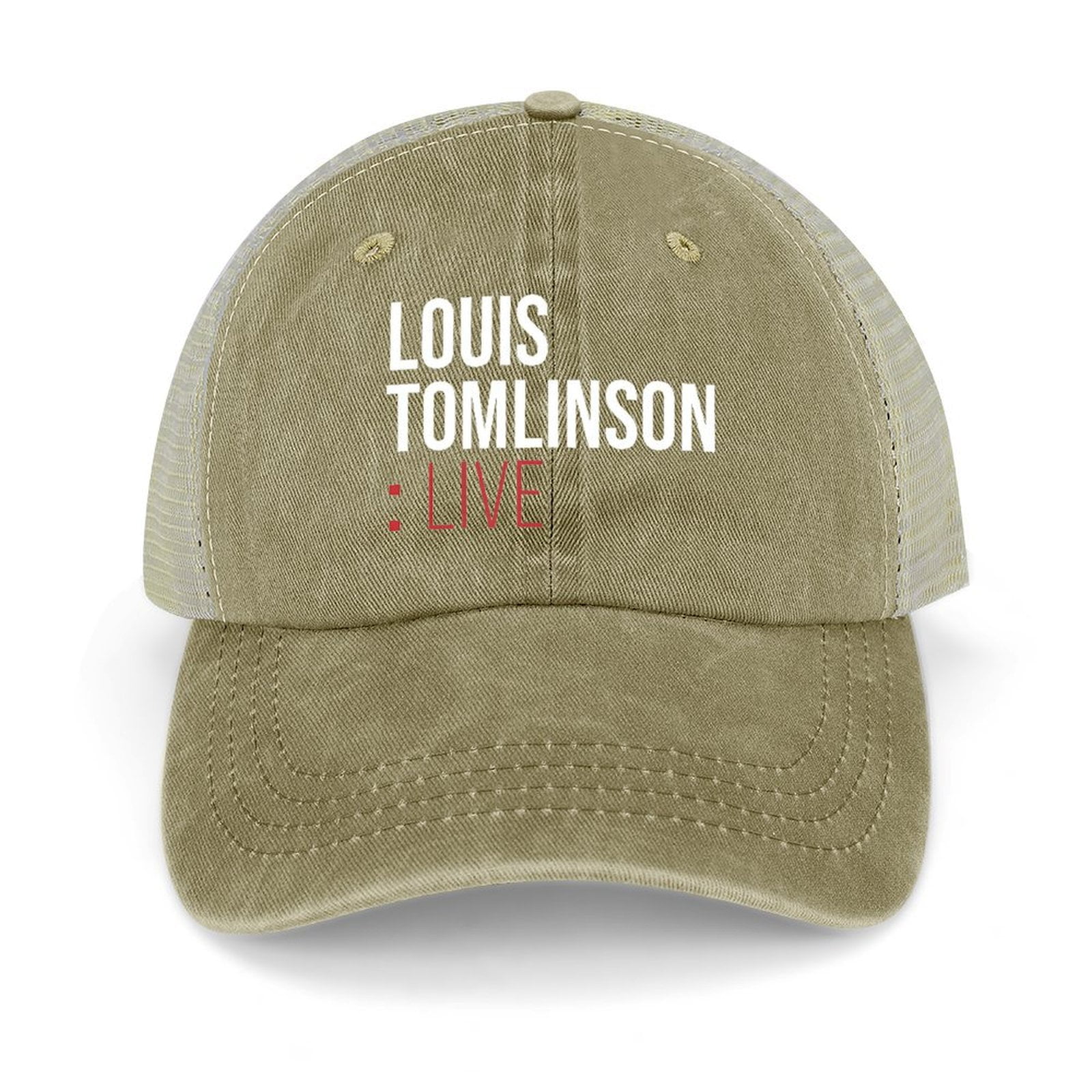 Louis Music And Tomlinson Sprightly Khaki Cowboy Mesh Baseball Cap ...
