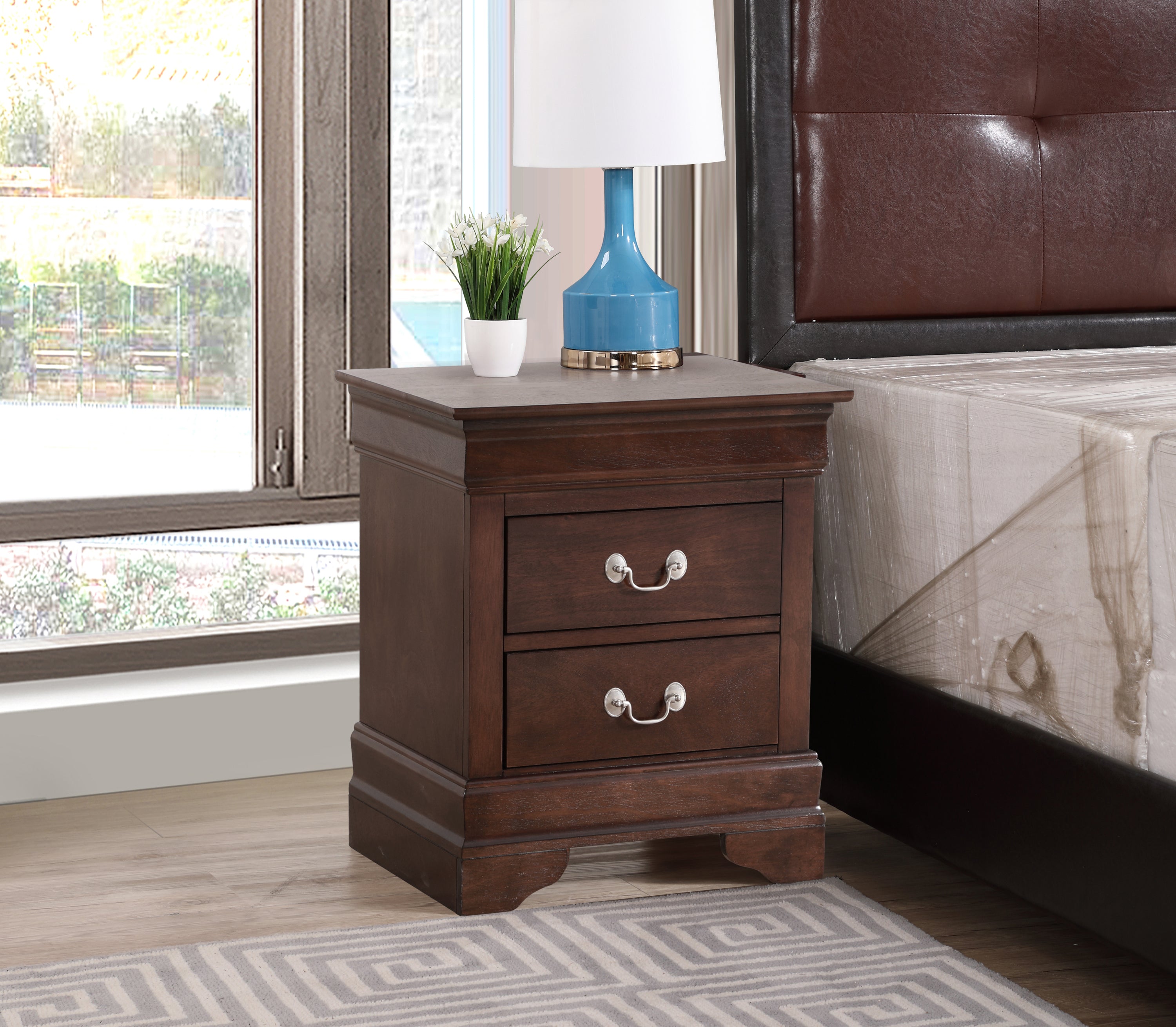 Louis Nightstand - Cappuccino - Walmart.com