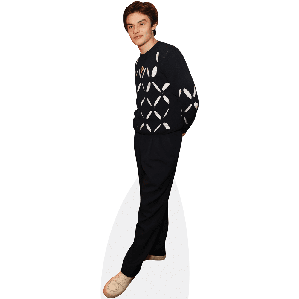 Louis Partridge (Black Outfit) Lifesize Cardboard Cutout Standee ...
