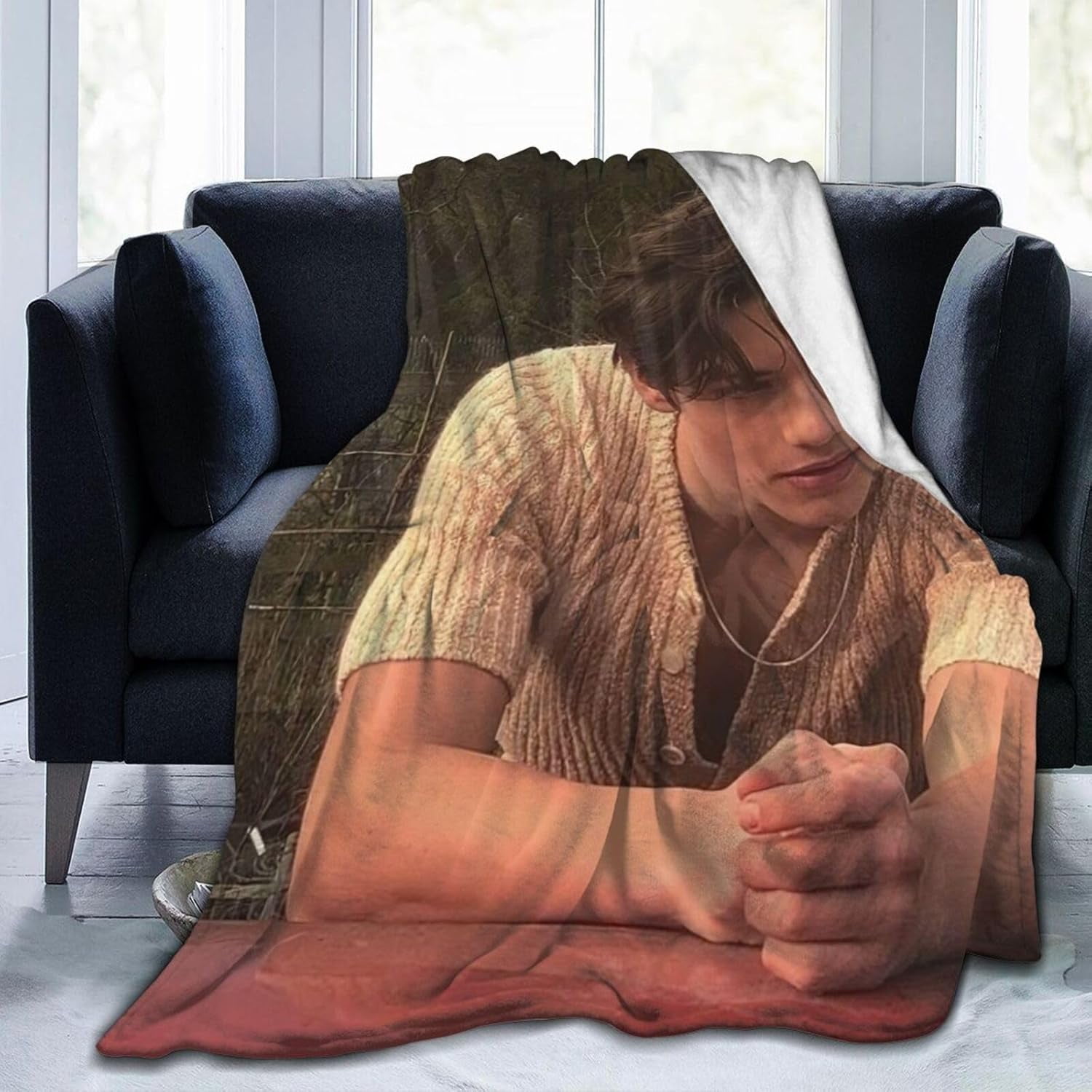 Louis Partridge Fleece Blanket for Couch - Throw Blanket Lightweight ...