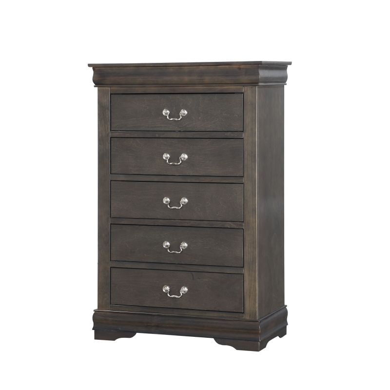 Louis Philippe White Finish Chest - Walmart.com