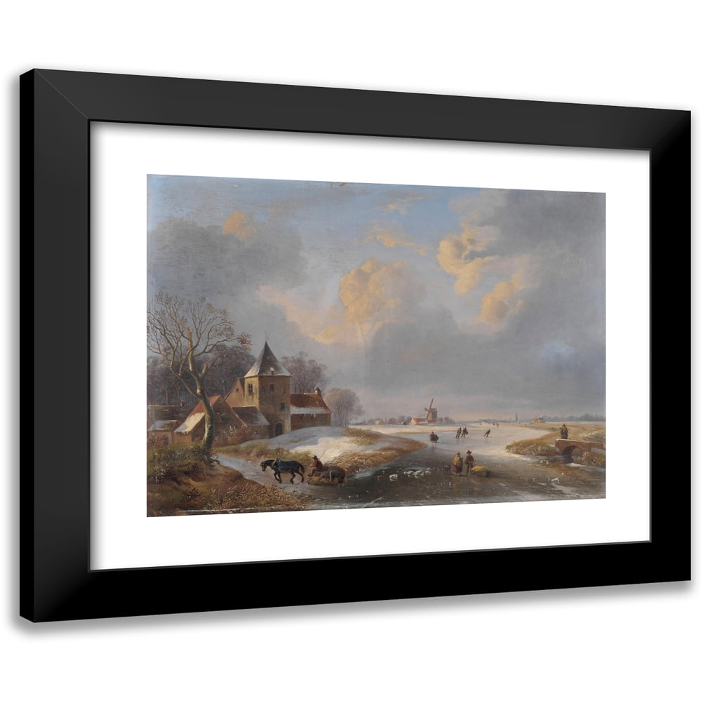 Louis Pierre Verwee 24x19 Black Modern Framed Museum Art Print Titled ...