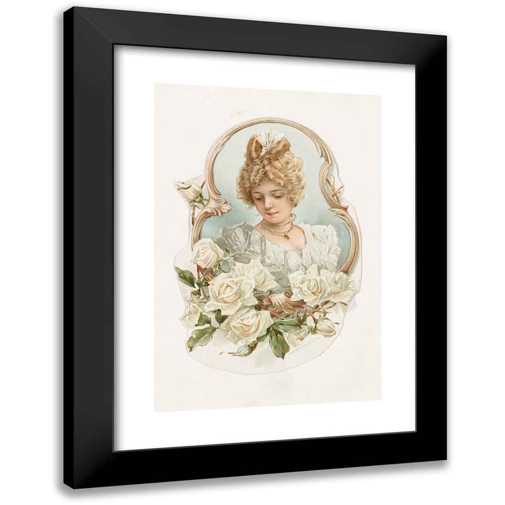 Louis Prang 17x24 Black Modern Framed Museum Art Print Titled - Woman's ...