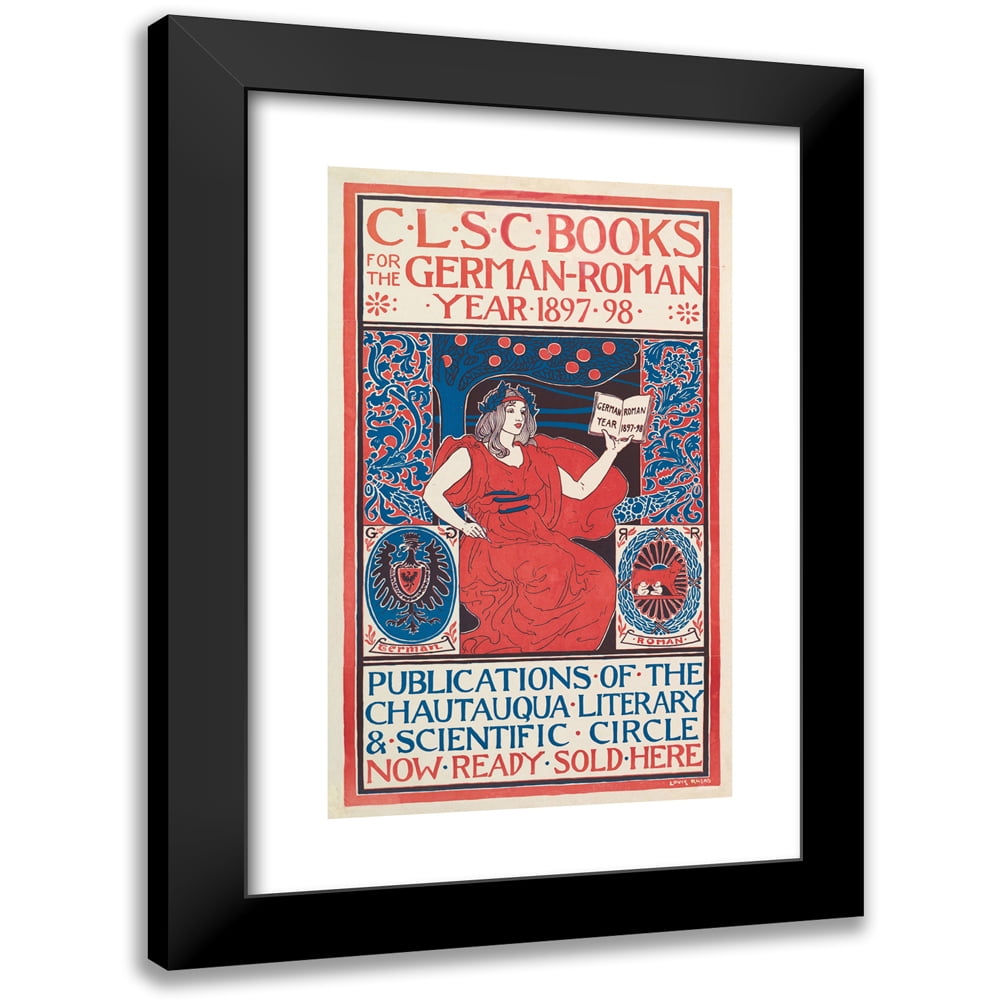 Louis Rhead 10x14 Black Modern Framed Museum Art Print Titled - C.L.S.C ...