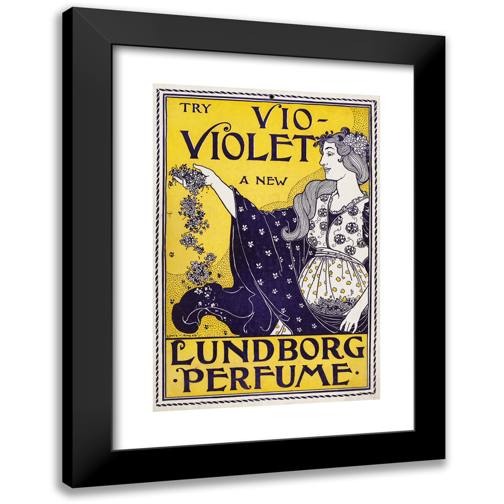 Louis Rhead 11x14 Black Modern Framed Museum Art Print Titled - A Woman ...