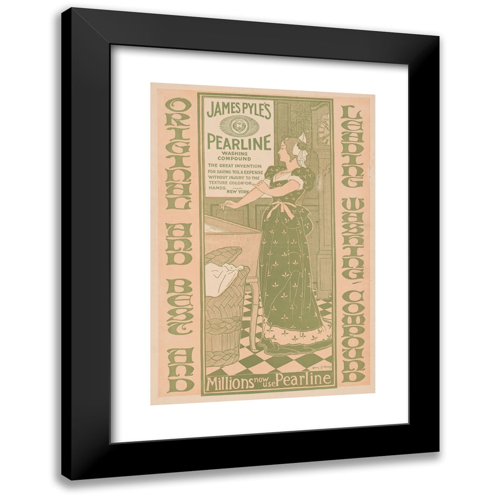 Louis Rhead 11x14 Black Modern Framed Museum Art Print Titled - James ...