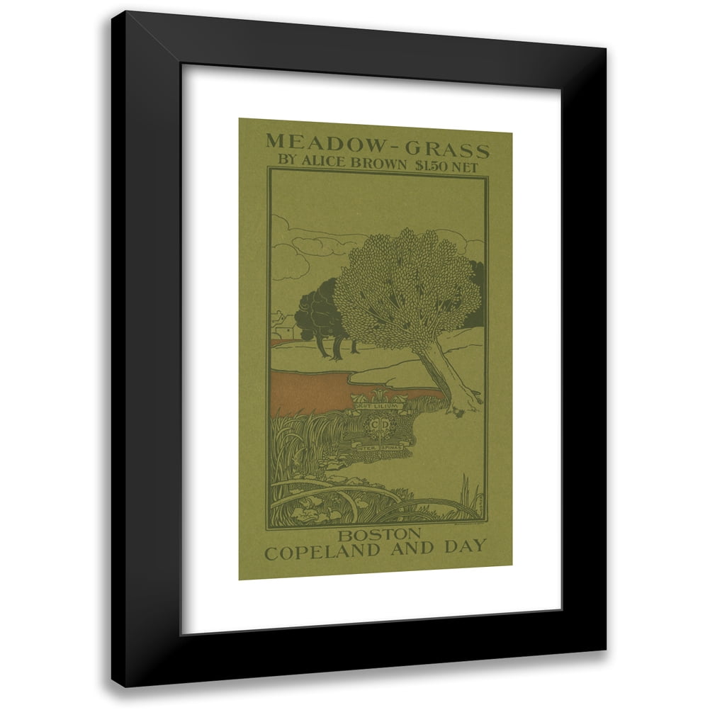 Louis Rhead 15x24 Black Modern Framed Museum Art Print Titled - Meadow ...