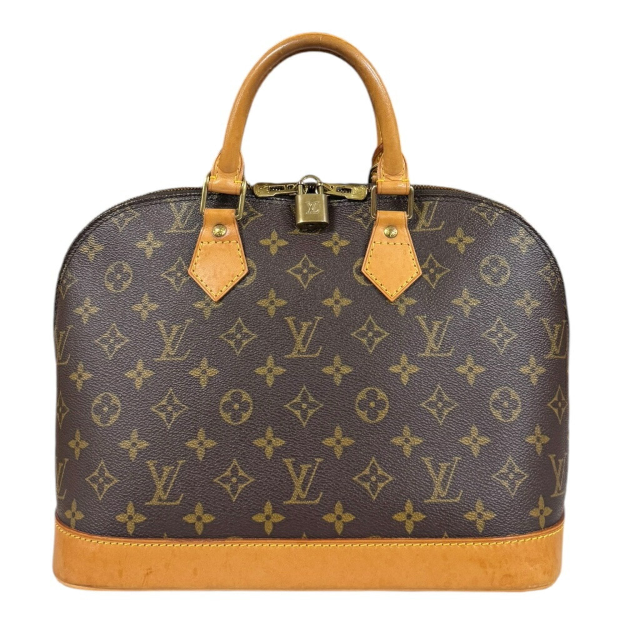 Pre-Owned Louis Vuitton Alma Monogram Handbag Canvas M51130 Brown Women ...