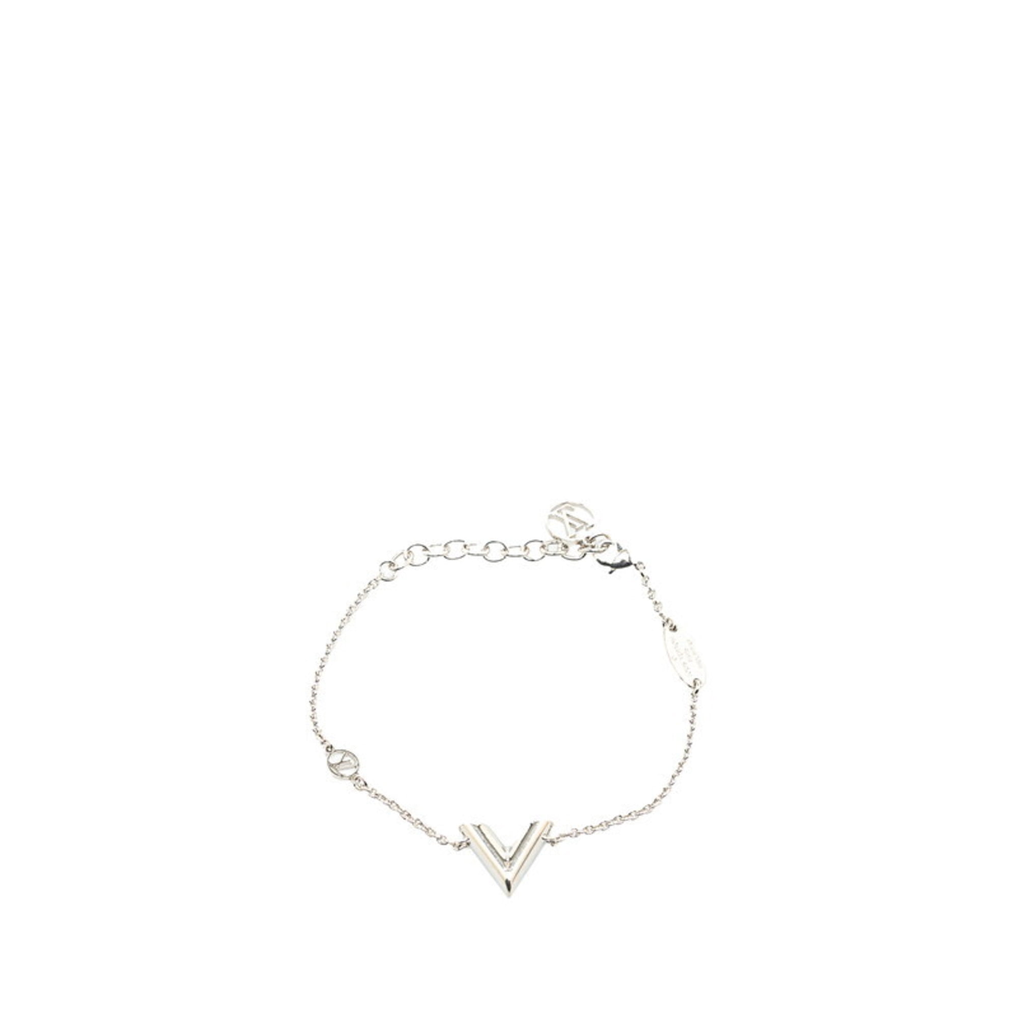 Pre-Owned Louis Vuitton Essential V Bracelet M63198 Silver Metal Women ...