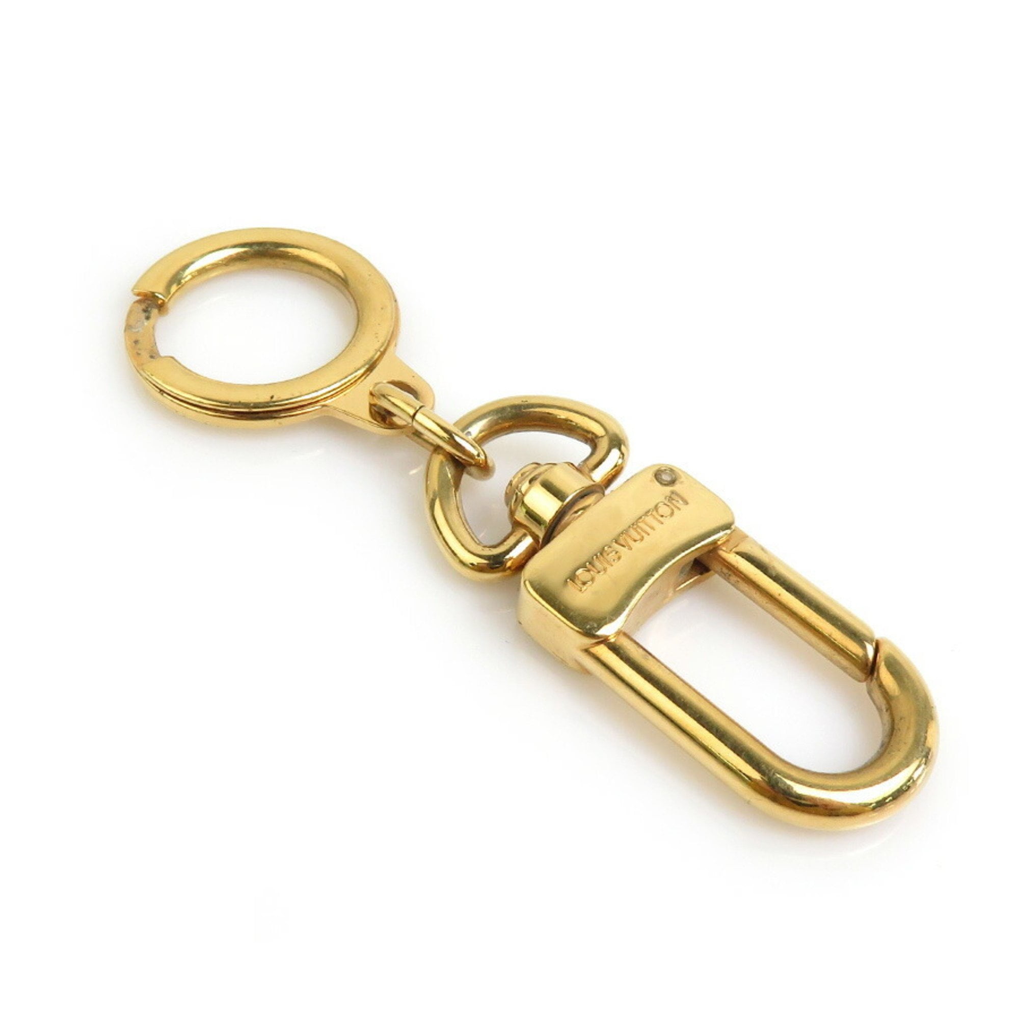 Pre-Owned Louis Vuitton LOUIS VUITTON Key Ring Charm Anokle Metal Gold ...