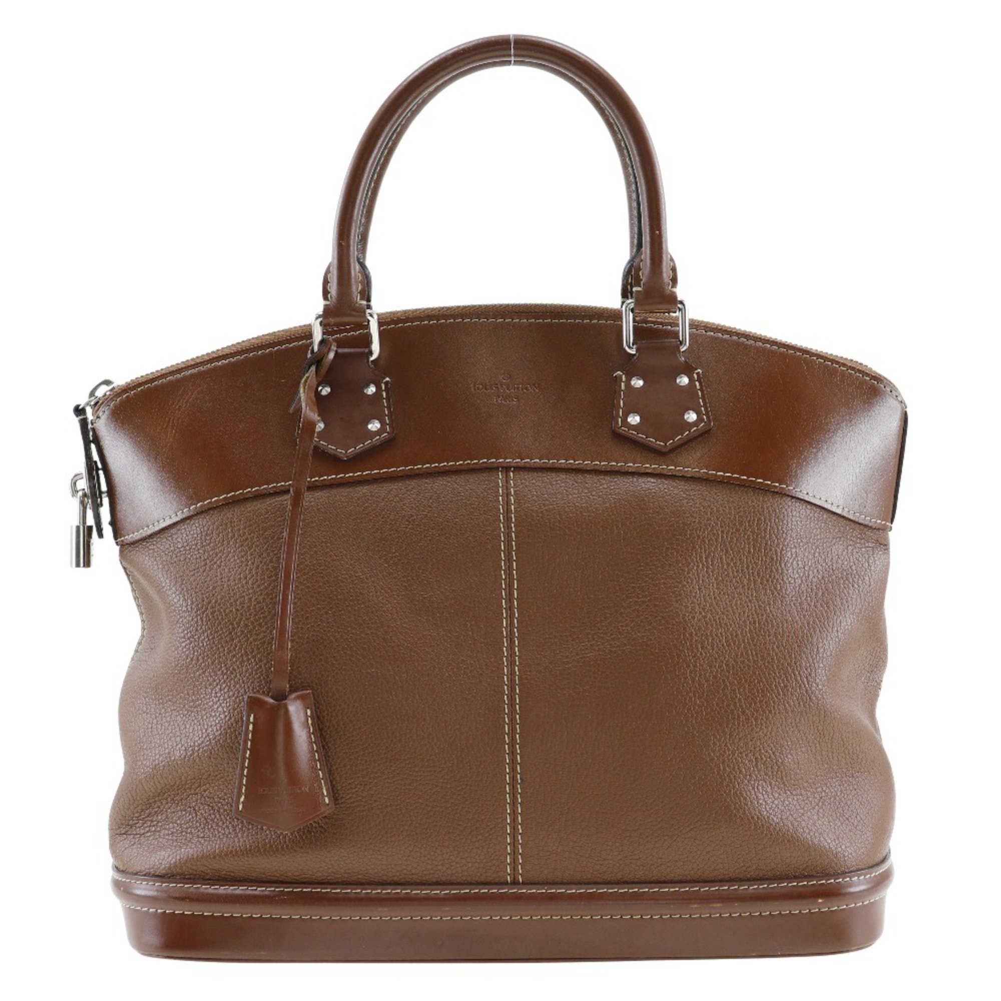 Pre-Owned Louis Vuitton LOUIS VUITTON Lockit MM Handbag Suhali M91889 ...