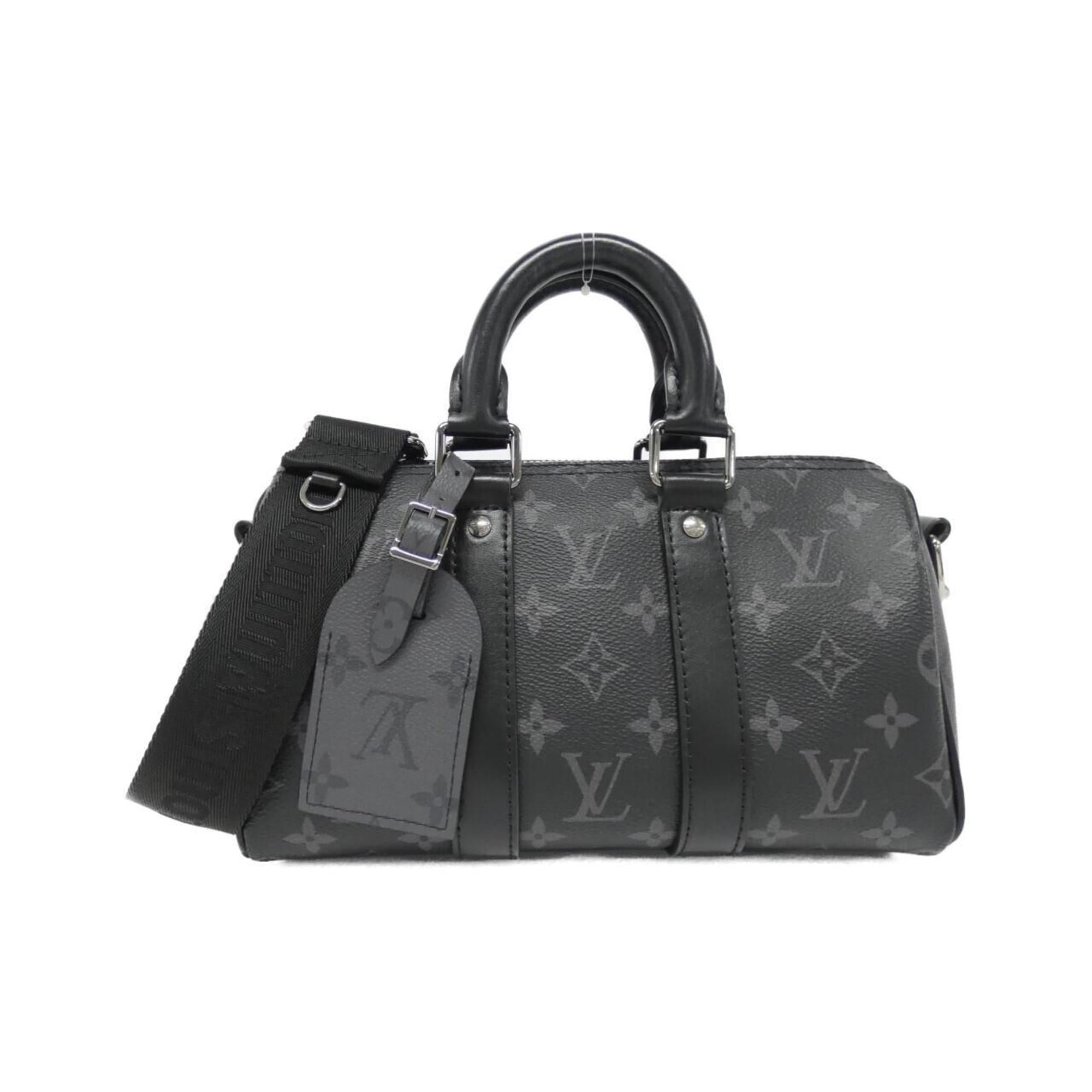 Pre-Owned Louis Vuitton Monogram Eclipse Reverse Keepall Bandouliere ...