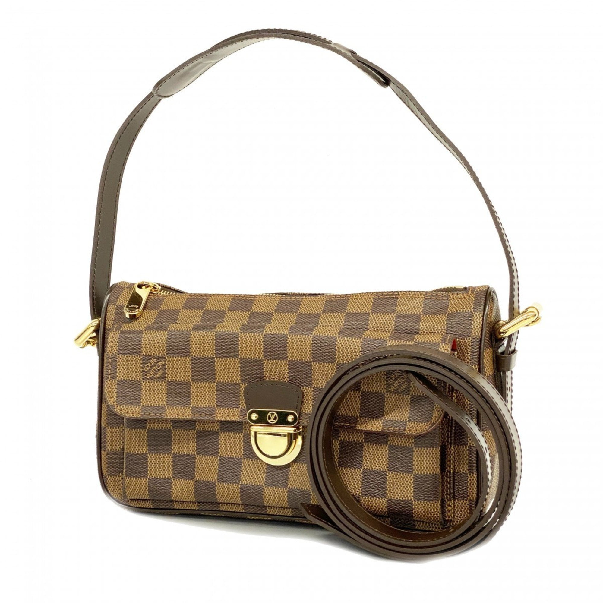 Pre-Owned Louis Vuitton Shoulder Bag Damier Ravello GM N60006 Ebene ...