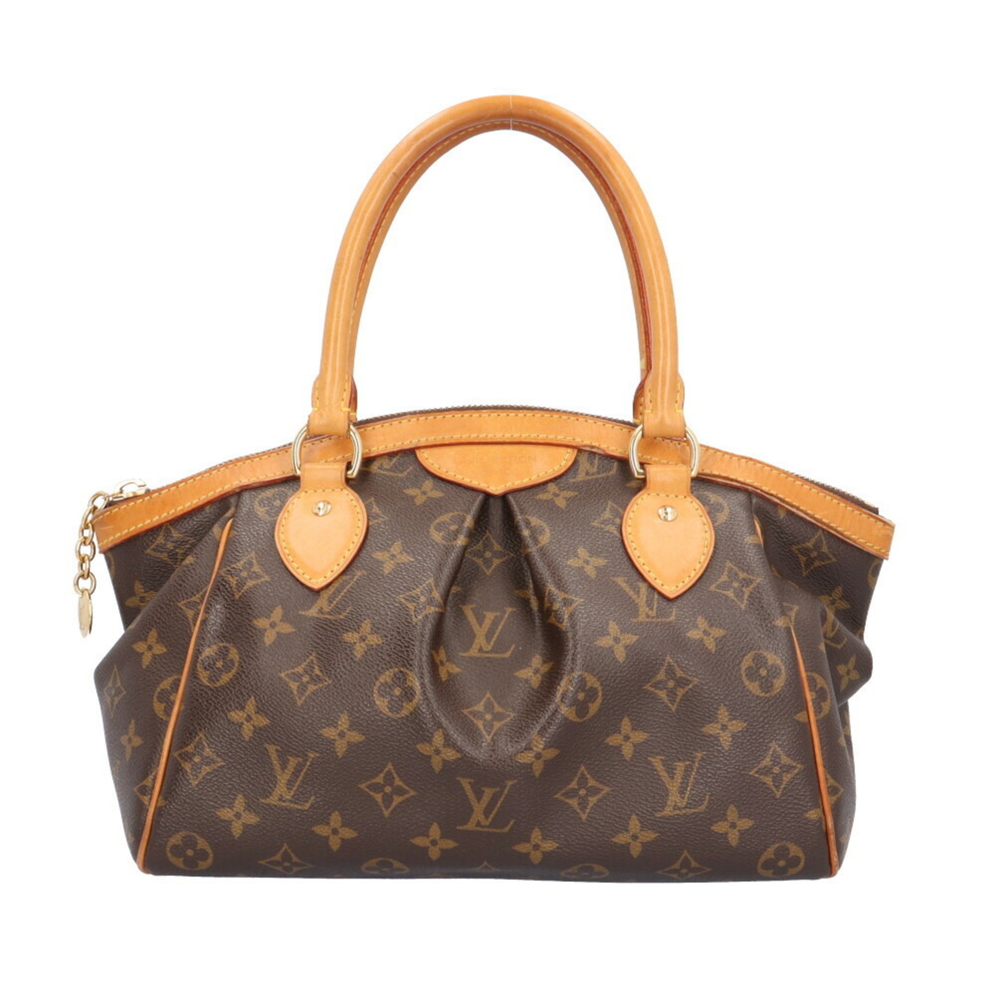 Pre-Owned Louis Vuitton Tivoli PM Monogram Handbag Canvas M40143 Brown ...