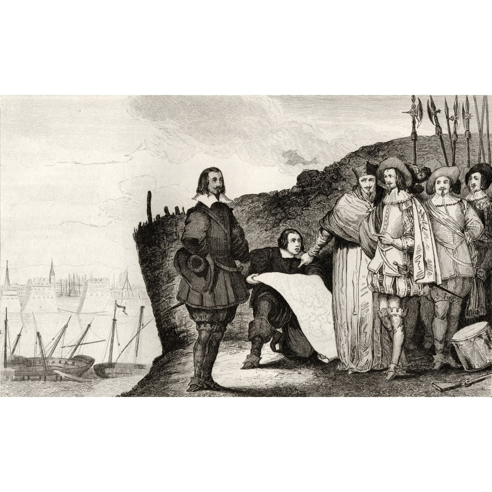 Louis Xiii The Just 1602 To 1643 At The Siege Of La Rochelle In October ...