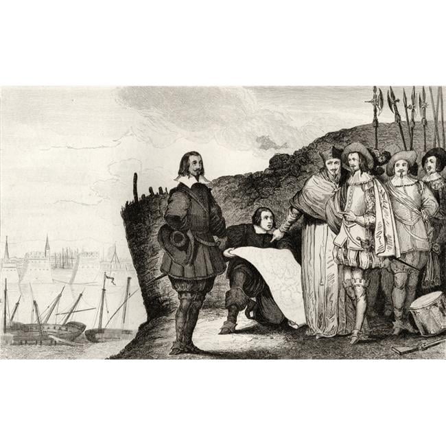 Louis Xiii The Just 1602 To 1643 At The Siege Of La Rochelle In October ...
