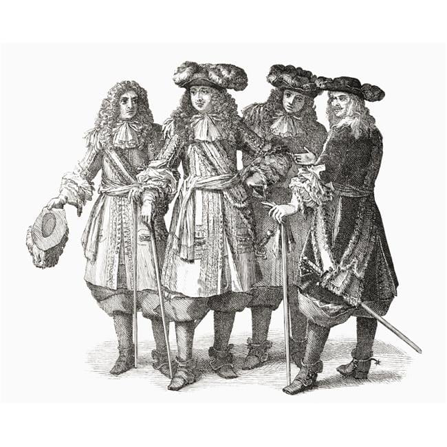 Louis Xiv & Officers of His Staff. Louis Xiv - 1638 to 1715 King of ...