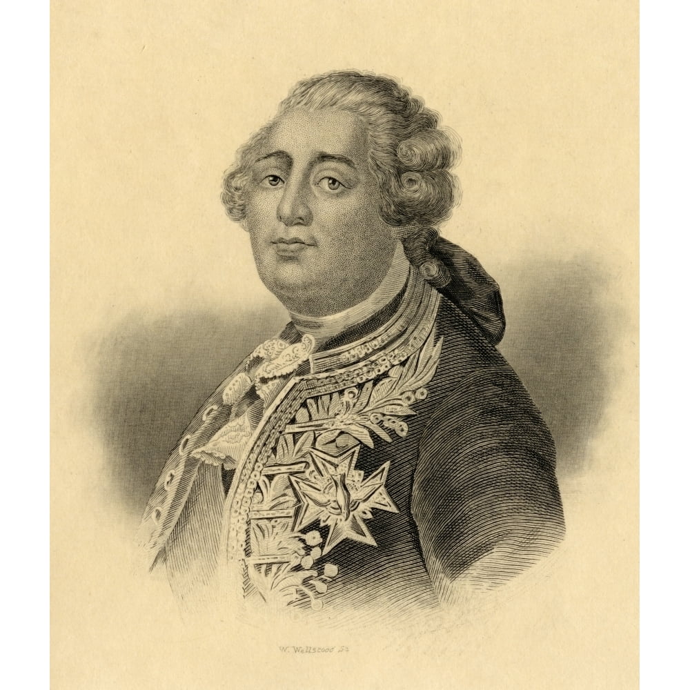 Louis Xvi 1754-1793 King Of France 1774-1792 Engraved By W Wellstood ...