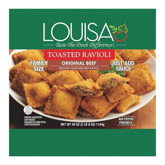Louisa Original Beef Toasted Ravioli, 40 oz Family Size Bag – Frozen St ...