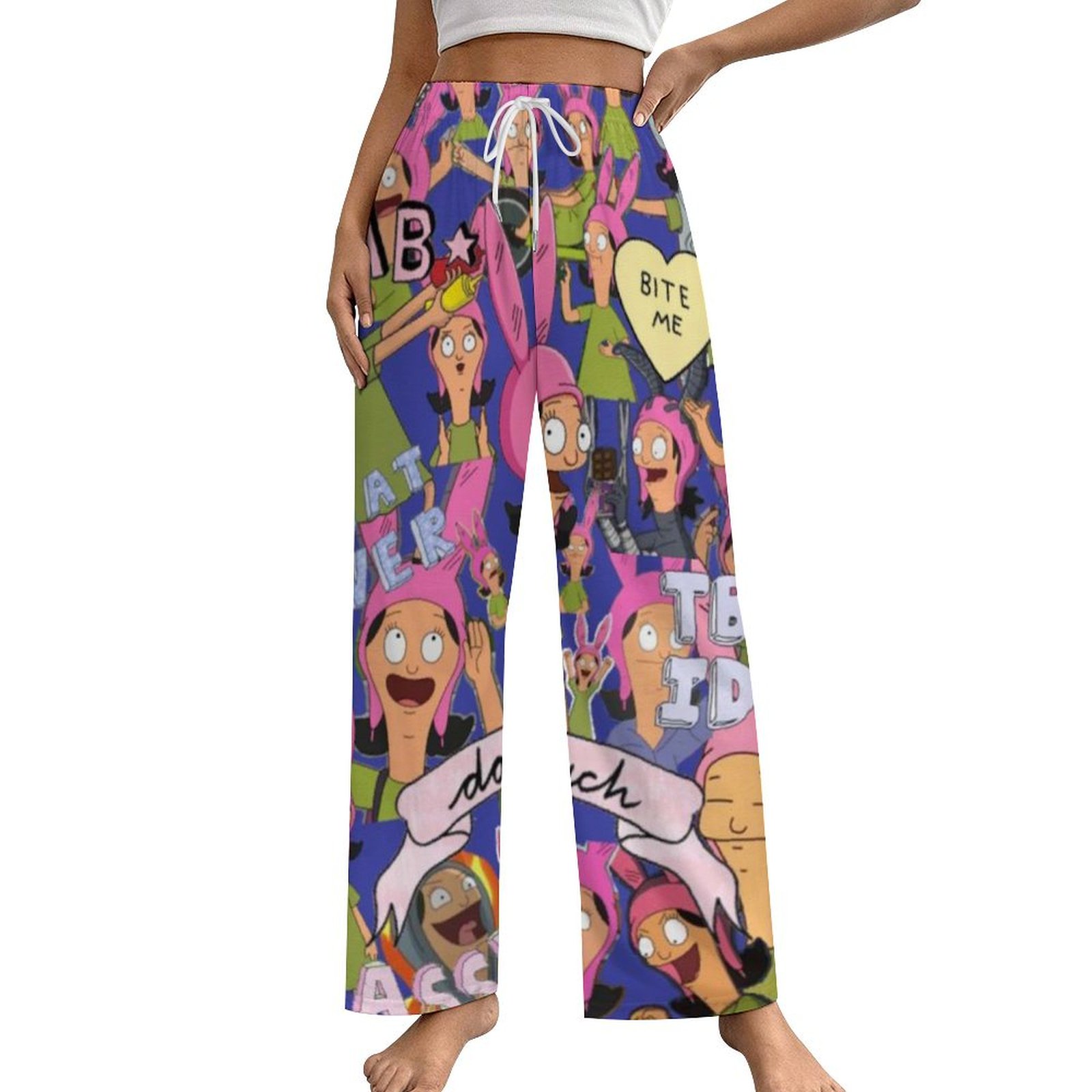 Louise Bob's Burgers Ladies Pajama Pants Women's Home Sleeping Pants ...