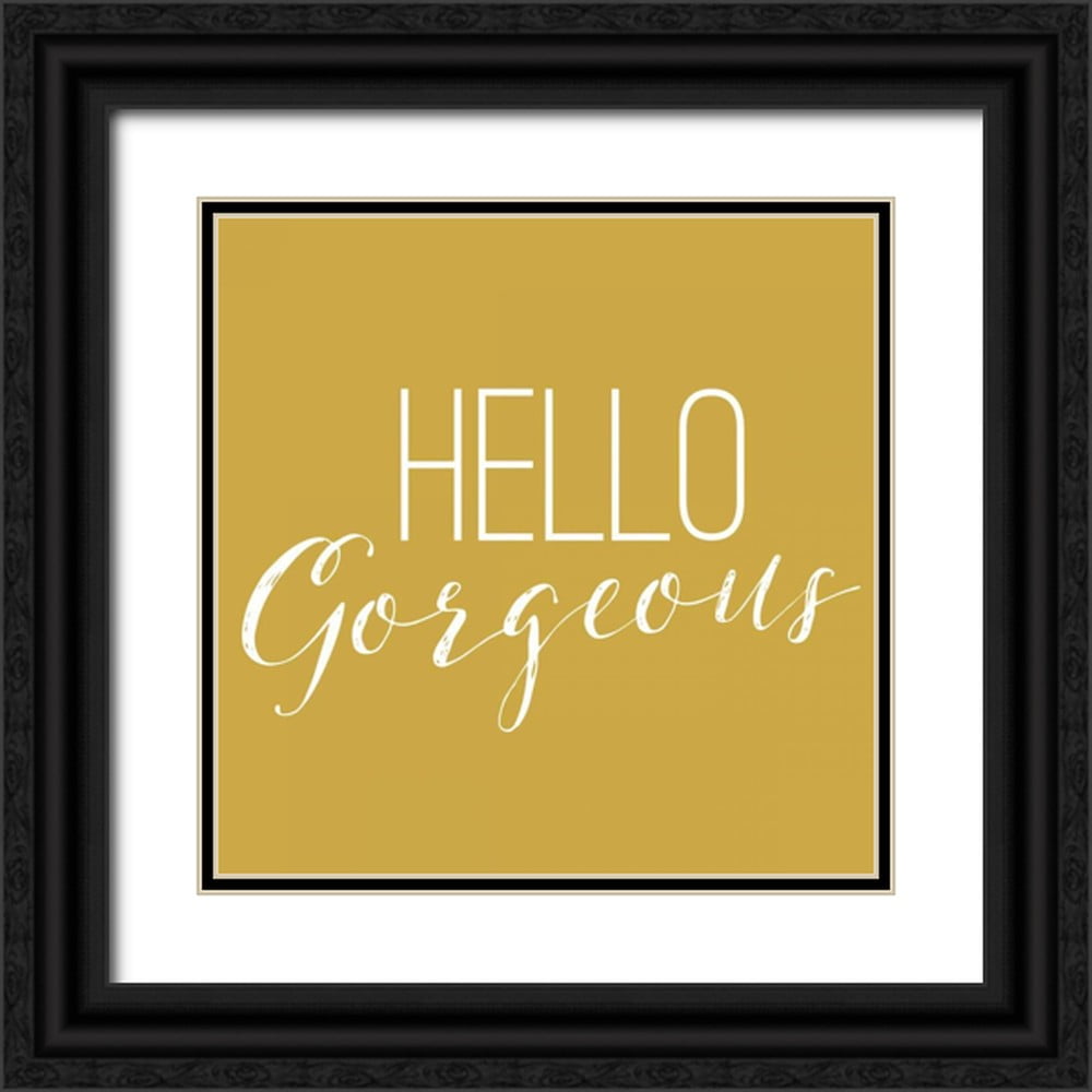 Louise, Gigi 12x12 Black Ornate Wood Framed with Double Matting Museum ...