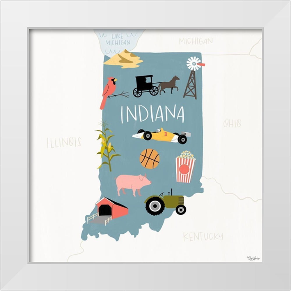 Louise, Gigi 12x12 White Modern Wood Framed Museum Art Print Titled ...