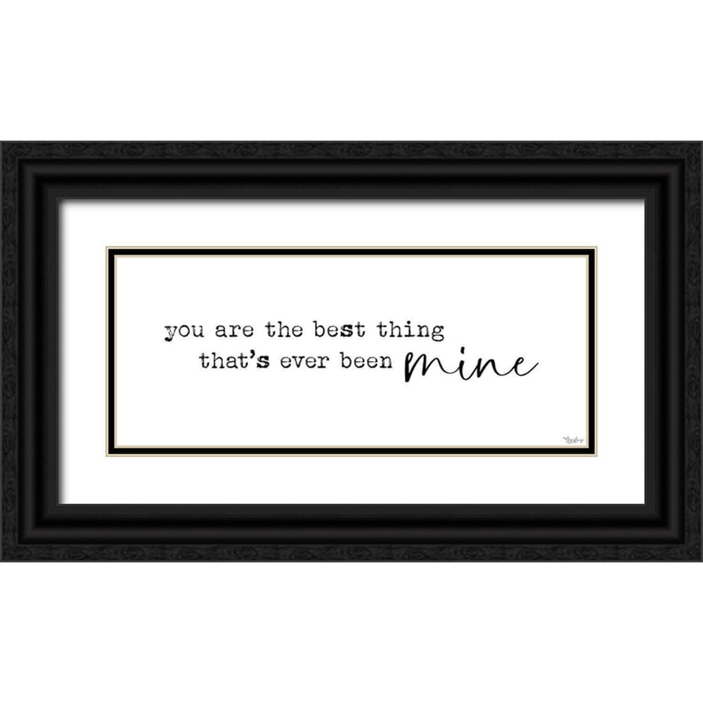 Louise, Gigi 14x8 Black Ornate Wood Framed with Double Matting Museum ...