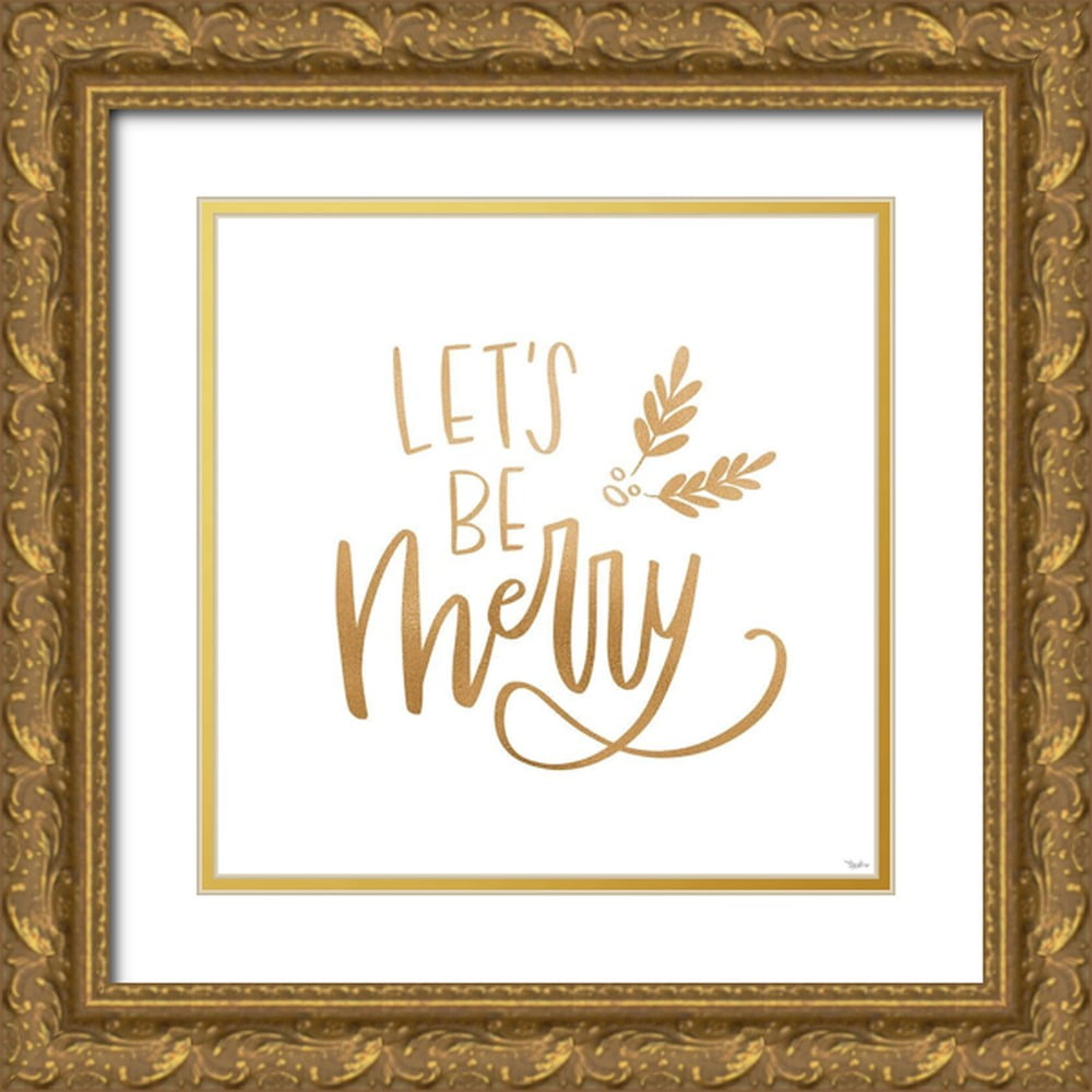 Louise, Gigi 26x26 Gold Ornate Wood Framed with Double Matting Museum ...