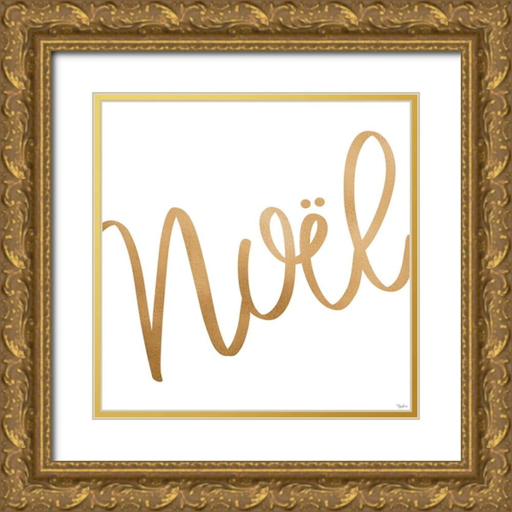 Louise, Gigi 26x26 Gold Ornate Wood Framed with Double Matting Museum ...