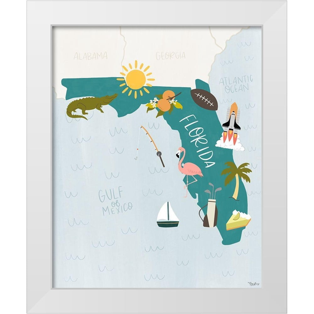 Louise, Gigi 26x32 White Modern Wood Framed Museum Art Print Titled ...