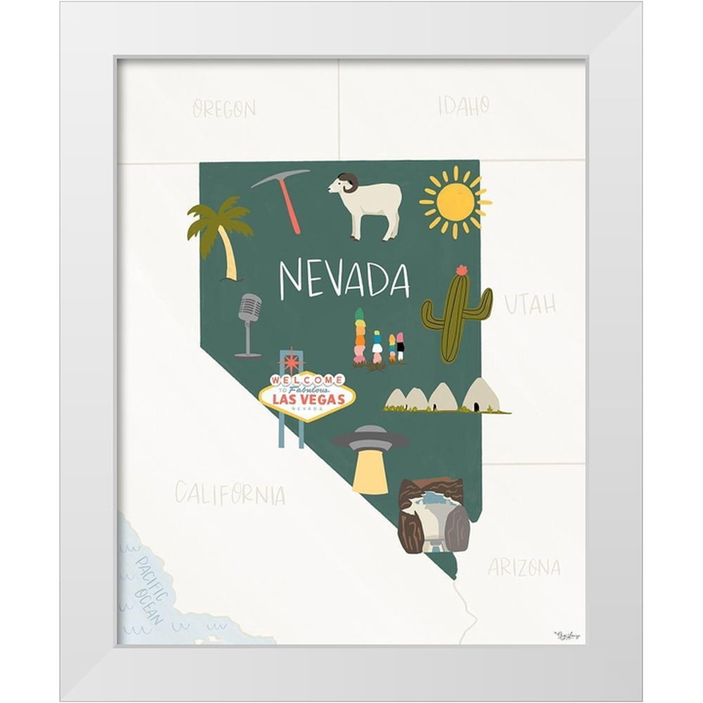 Louise, Gigi 26x32 White Modern Wood Framed Museum Art Print Titled ...