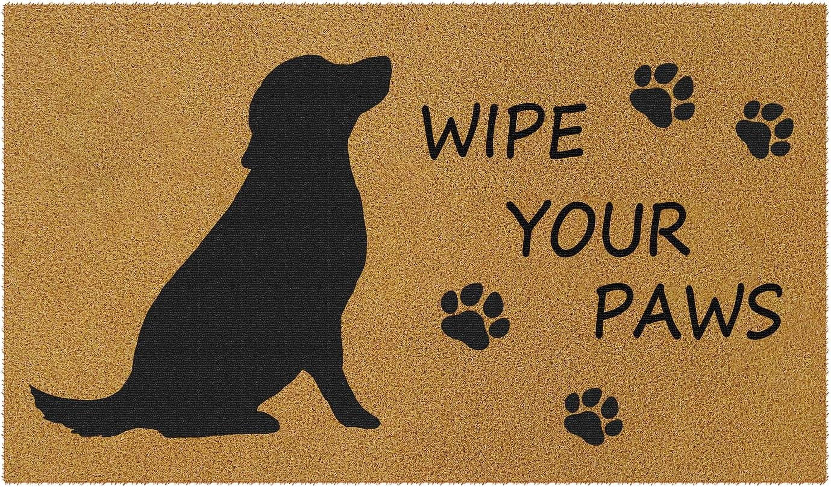 Louise Maelys Coco Coir Welcome Dog Door Mat, Non Slip Thick Floor ...