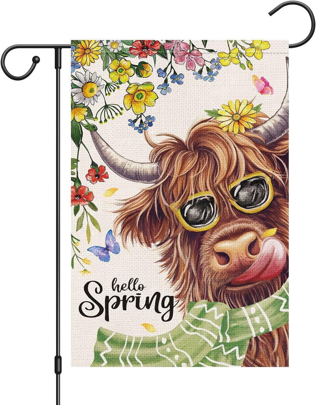 Louise Maelys Welcome Spring Garden Flag 12x18 Inch Double Sided ...