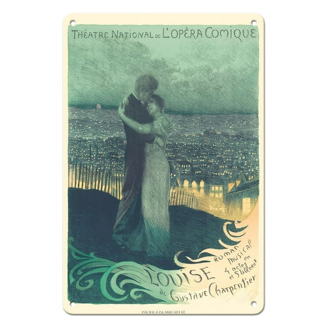 Louise by Gustave Charpentier - National Opera - Vintage Theater Poster ...