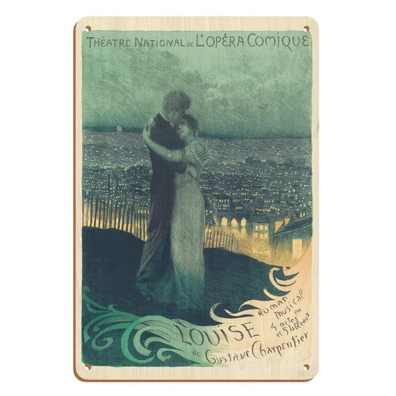 Louise by Gustave Charpentier - National Opera - Vintage Theater Poster ...