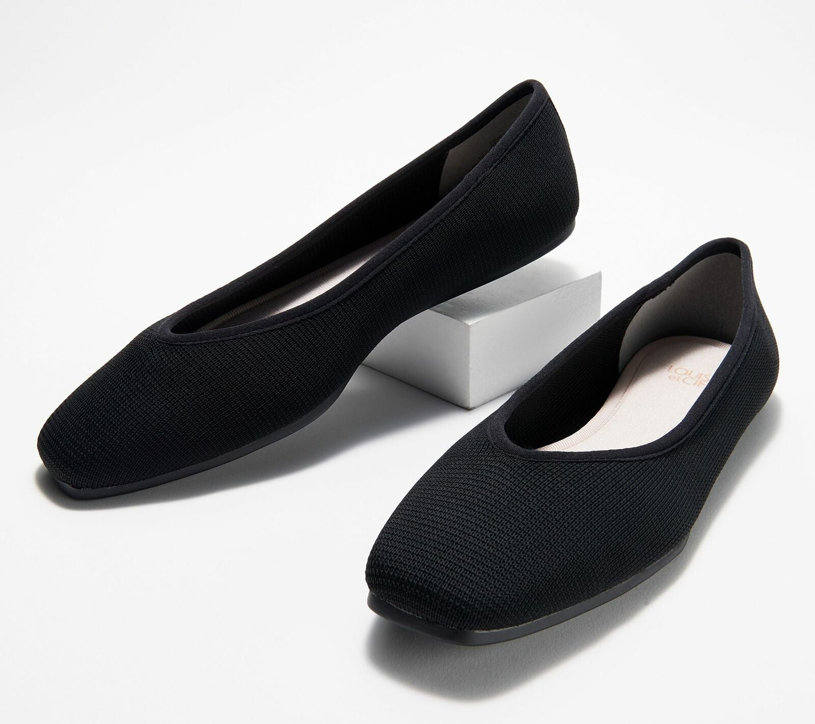 Louise et Cie Washable Knit Square-Toe Flats - Alyah in Tie Dye Multi 9 ...