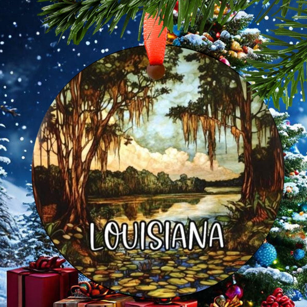 Louisiana Bayou Christmas Ornament, Ceramic, Acrylic - Oceania Travel ...