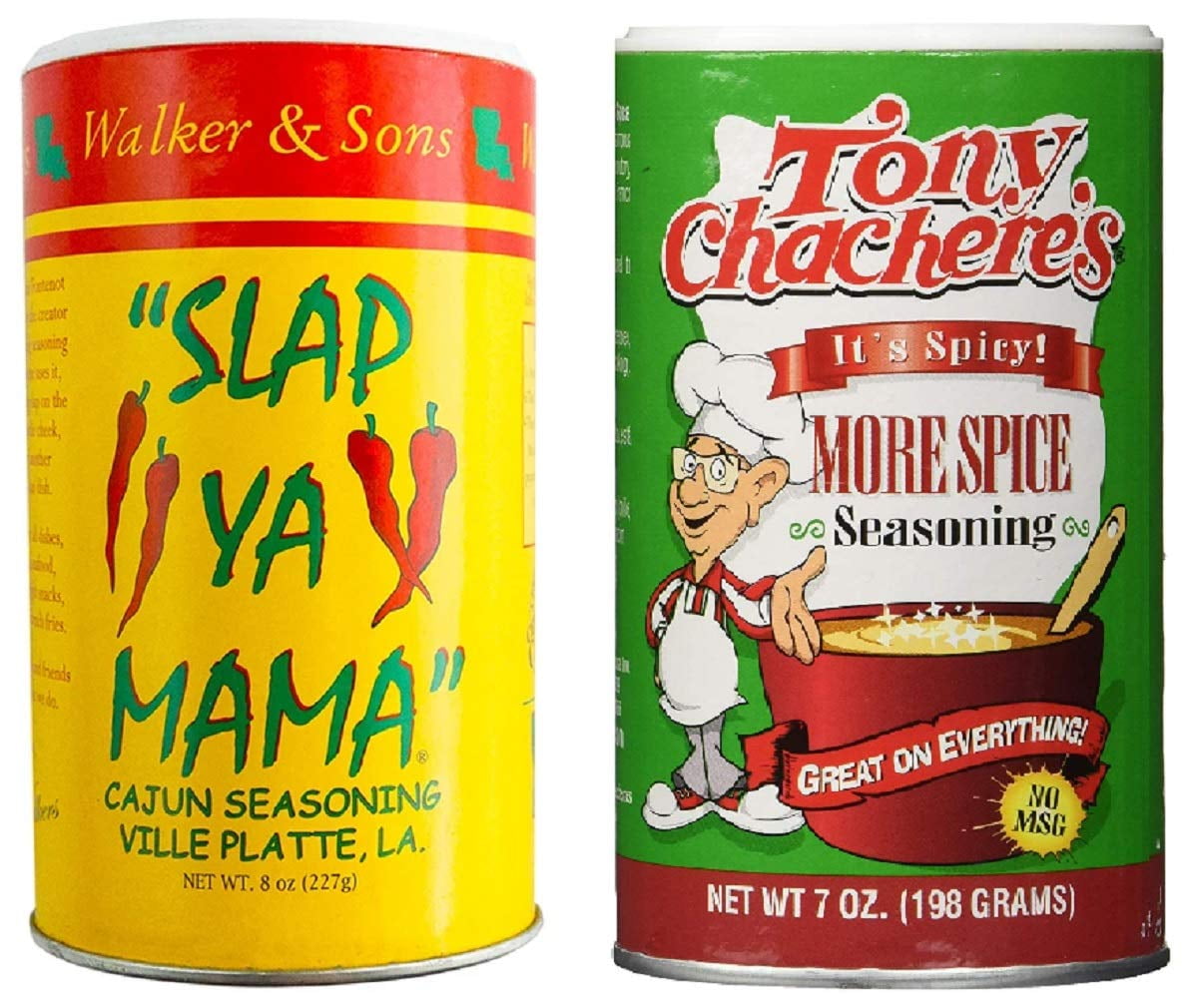 Louisiana Cajun Creole No MSG Seasoning Bundle - 1 each of Slap Ya Mama ...